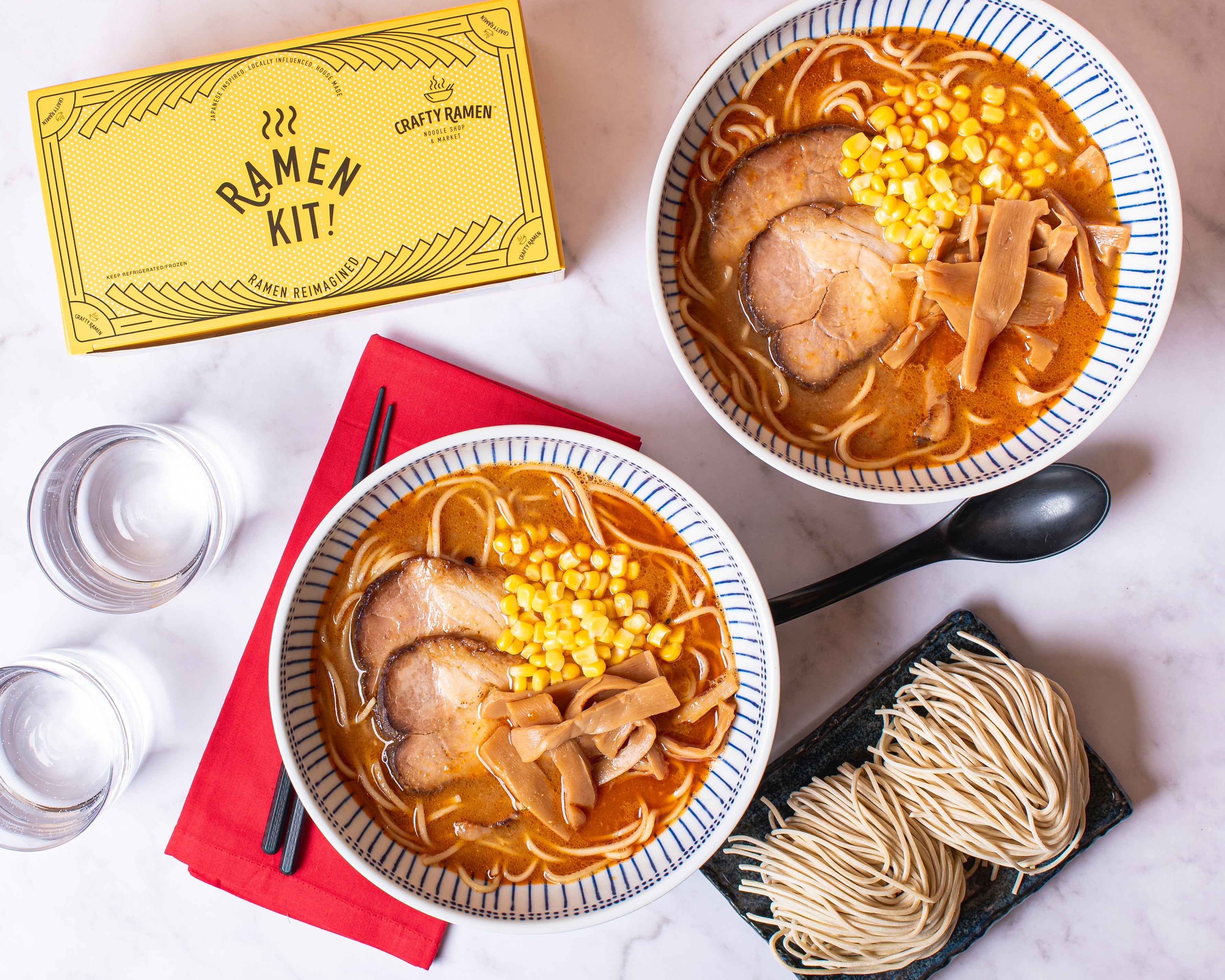 Meal Kit Cooking Instructions: Spicy Pork Miso Ramen – Crafty Ramen
