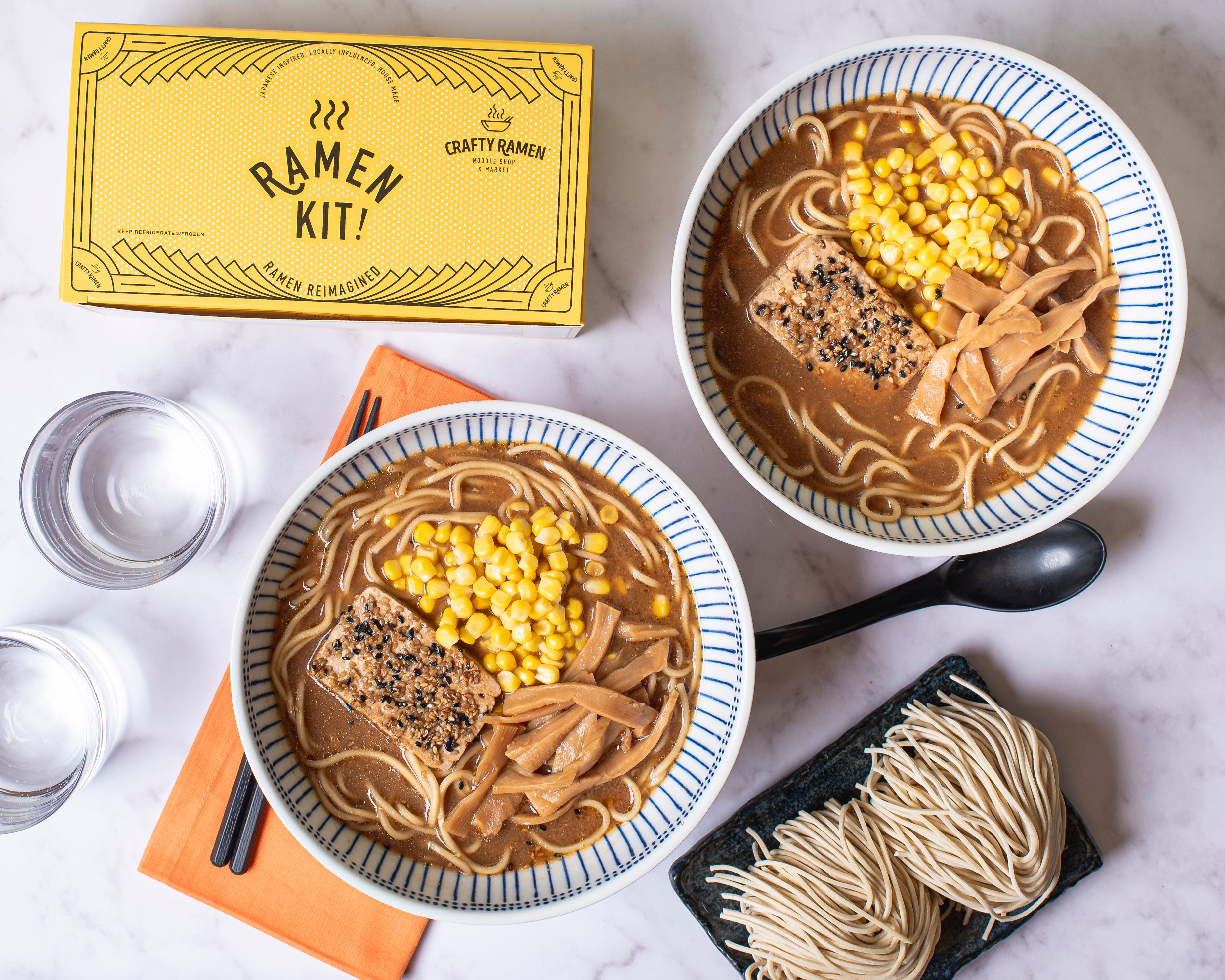 Meal Kit Cooking Instructions: Tofu Miso Ramen – Crafty Ramen